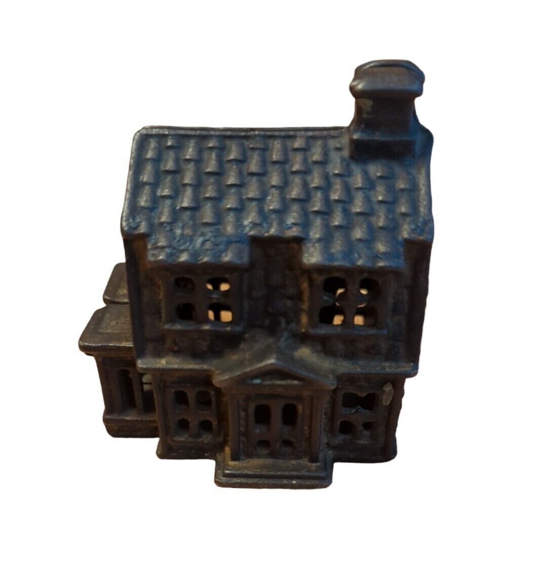 Cast Iron Coin Bank Victorian House Atrium A.C. Williams Antique - Etsy