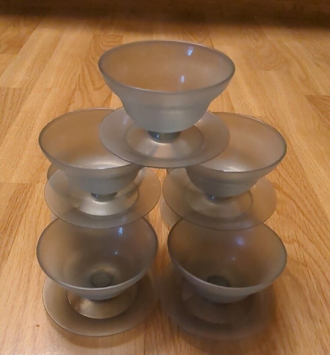 Tupperware Pudding Parfait Dessert Cups Gray 754-31 Set of 7 Vintage - Etsy