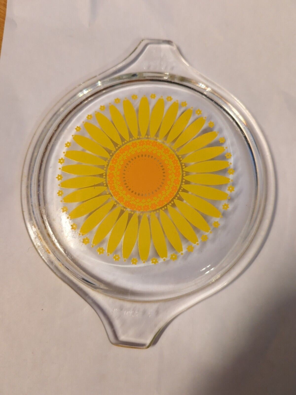 Pyrex Casserole Dish Replacement Lid Only Glass Daisy Sunflower 3 470-C ...