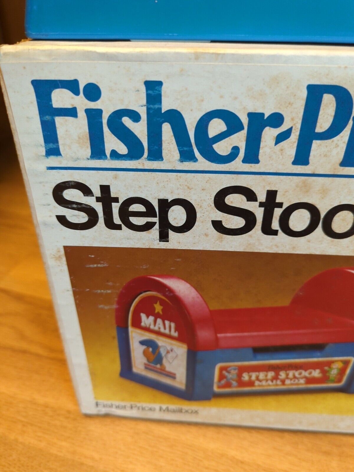 Fisher Price Step Stool Mailbox Red Blue Plastic Vintage 1983 Child ...