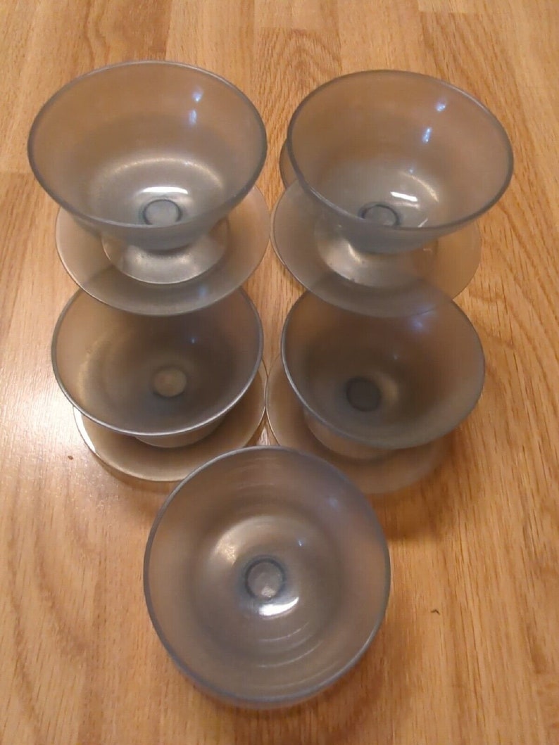 Tupperware Pudding Parfait Dessert Cups Gray 754-31 Set of 7 Vintage - Etsy