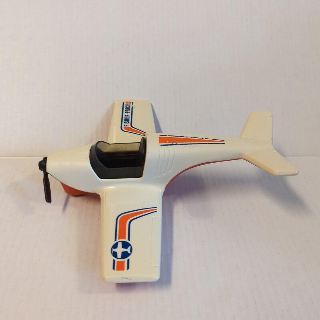 Fisher Price Adventure People Airplane 306 Daredevil Sport White ...