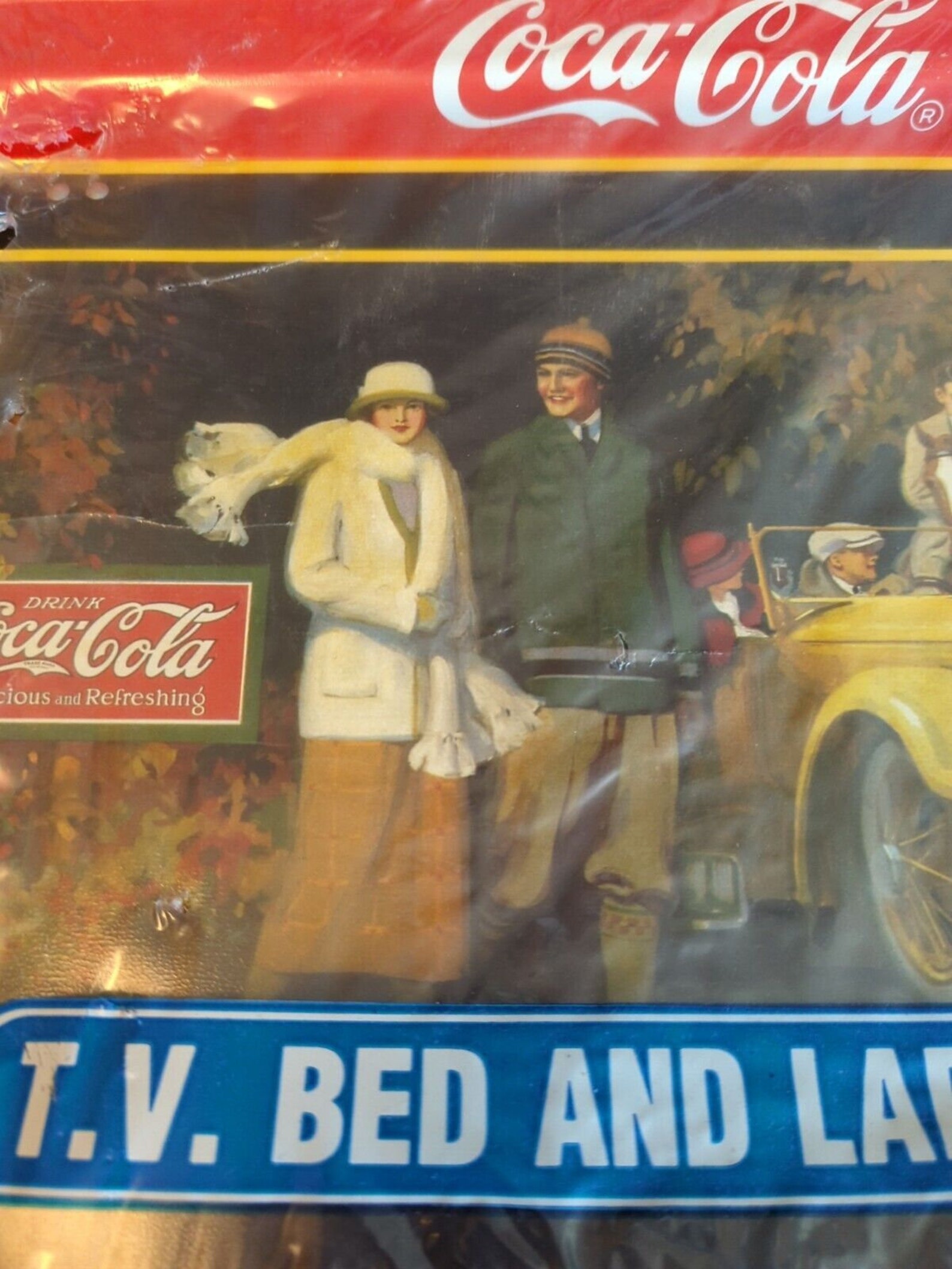 Coca-cola Metal TV Lap Tray 1924 Design Touring Car Folding Legs - Etsy UK