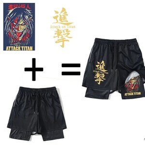 Custom Gym Mesh Shorts With Your Anime, Image, Drawing or Other Print ...