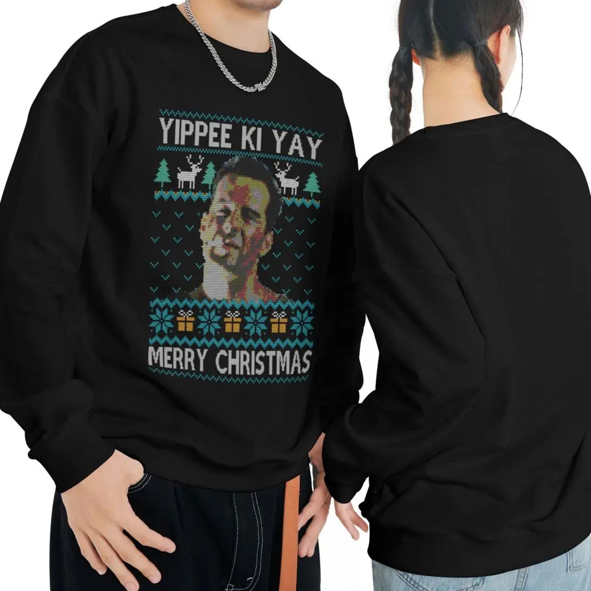 Die Hard: Yippee-ki-yay Funny Meme Ugly Christmas Sweater - Etsy