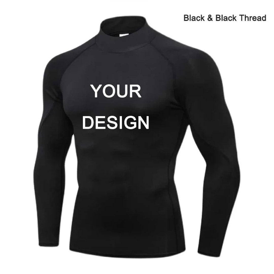 Customizable Men's Gym Compression Shirt Athletic Workout Clothes - Etsy