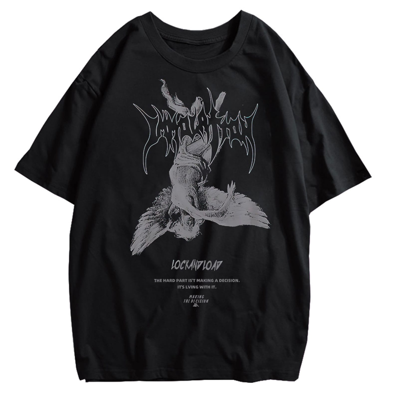 Falling Angel Grunge Gothic Streetwear Oversized T-shirt - Etsy