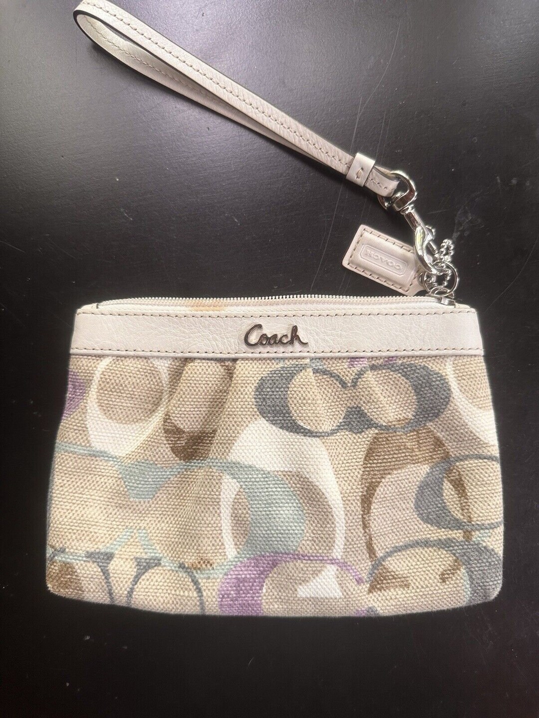 Coach Signature Wristlet Canvas Pastel Colors - Etsy