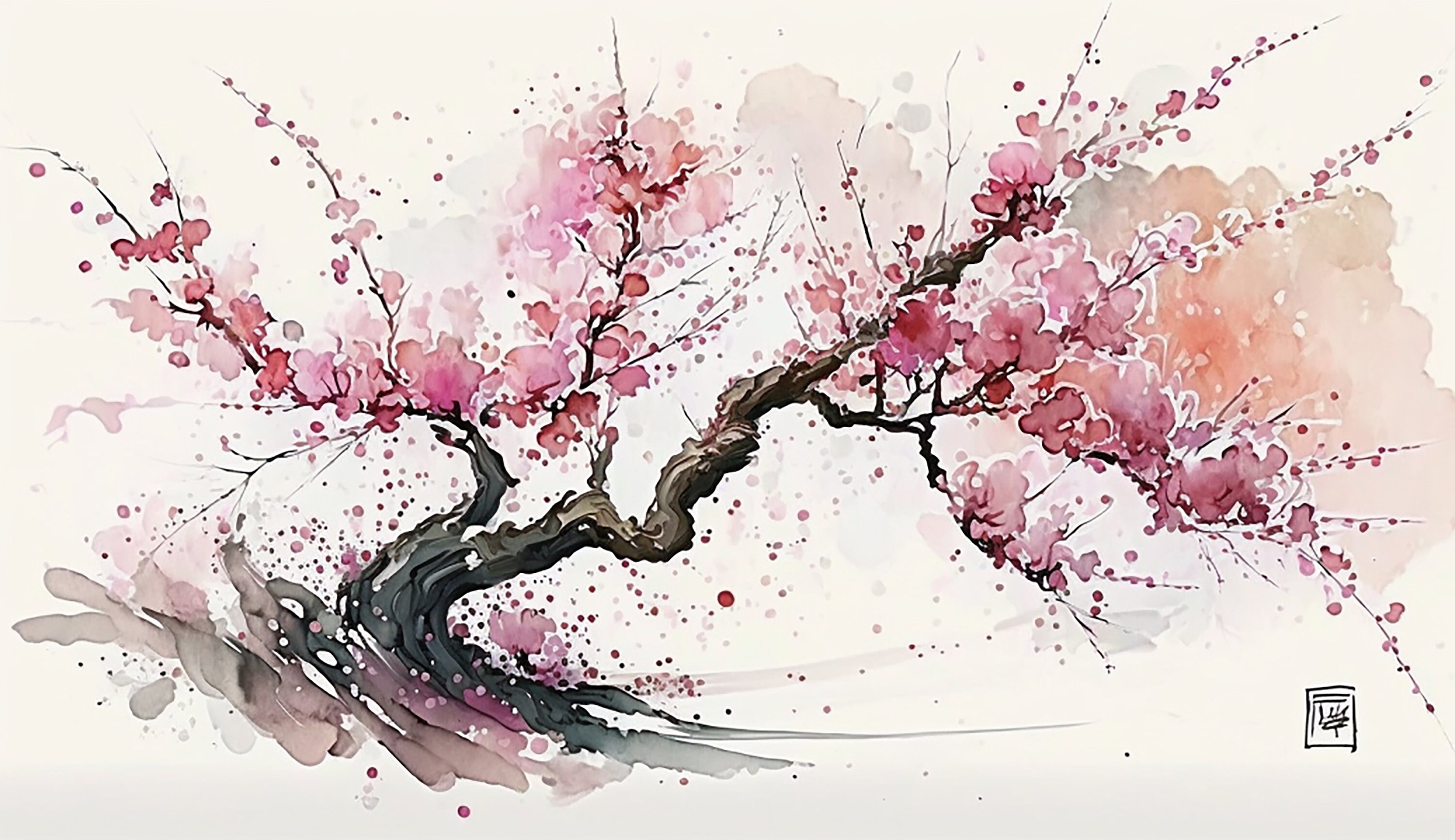 10 Japanese Cherry Blossom Watercolor Clipart (sakura) - 10 High ...