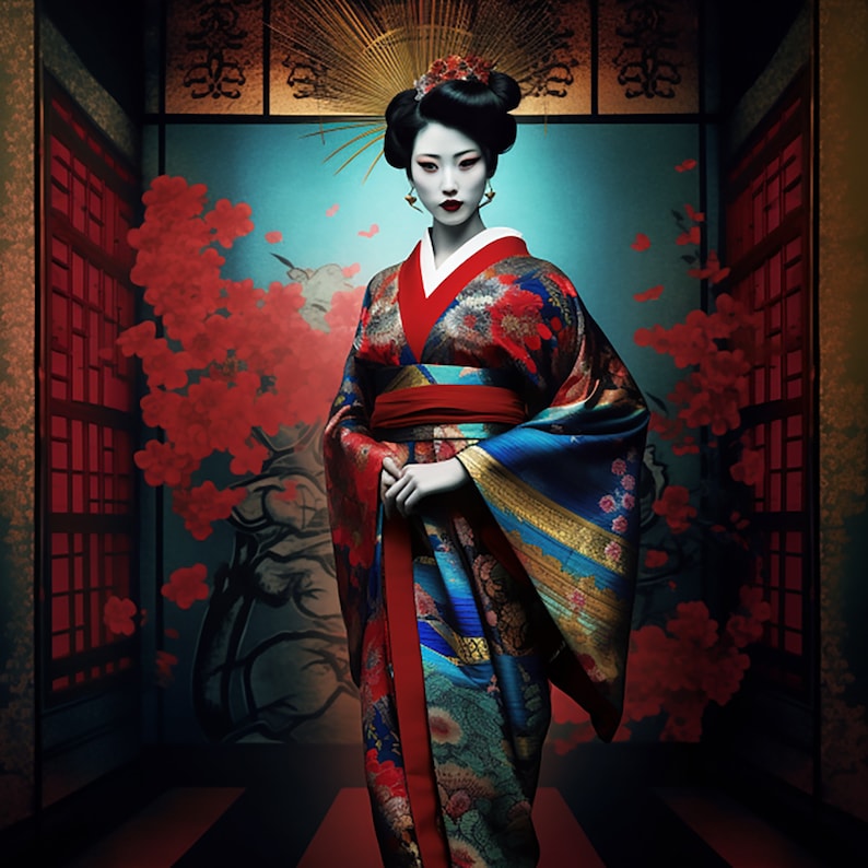 Premium Japanese Geisha Portrait Clipart - 8 High Quality Definition ...
