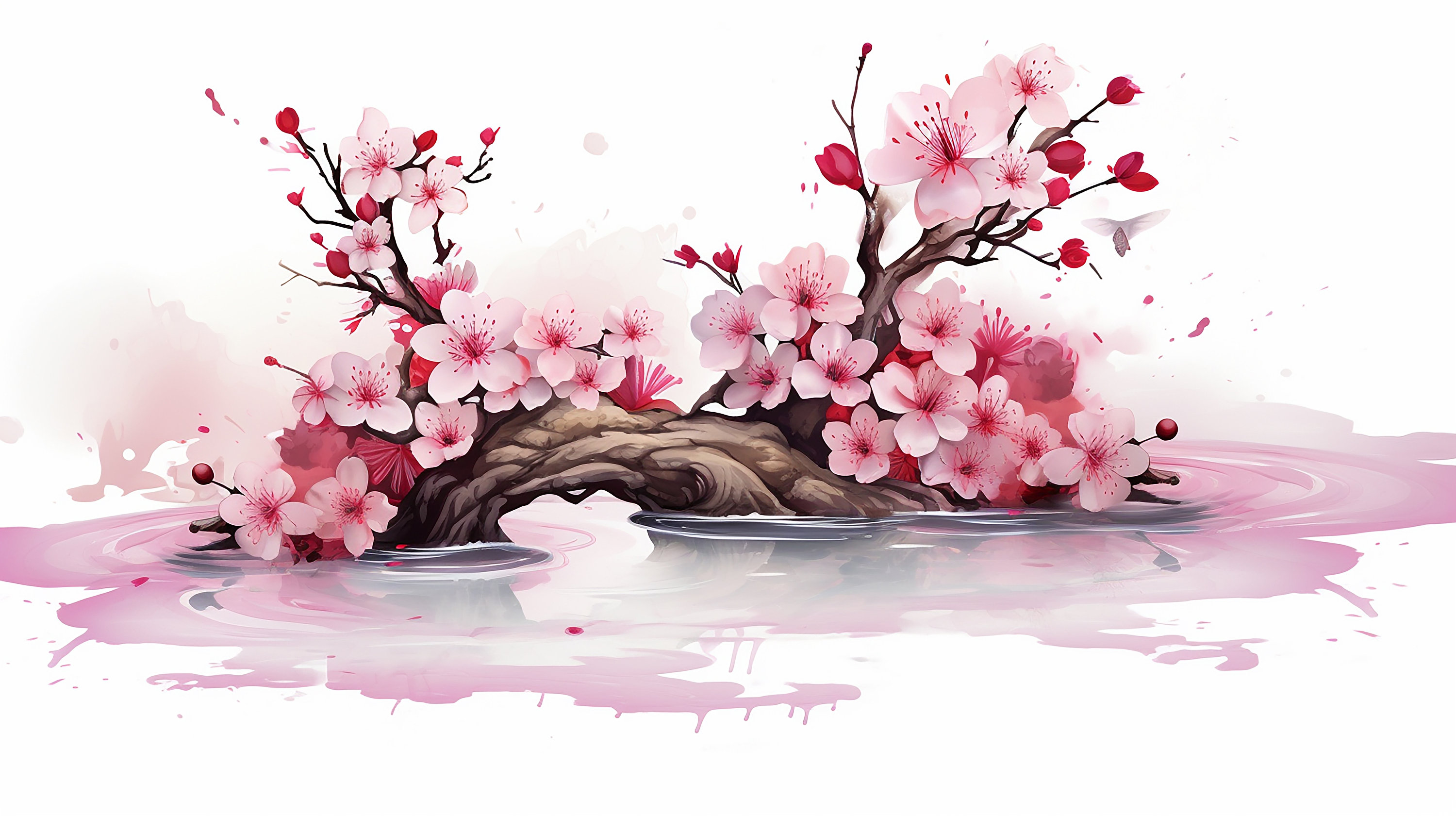 8 Japanese Sakura Cherry Blossom Clipart 8 High Quality Jpgs, Digital ...