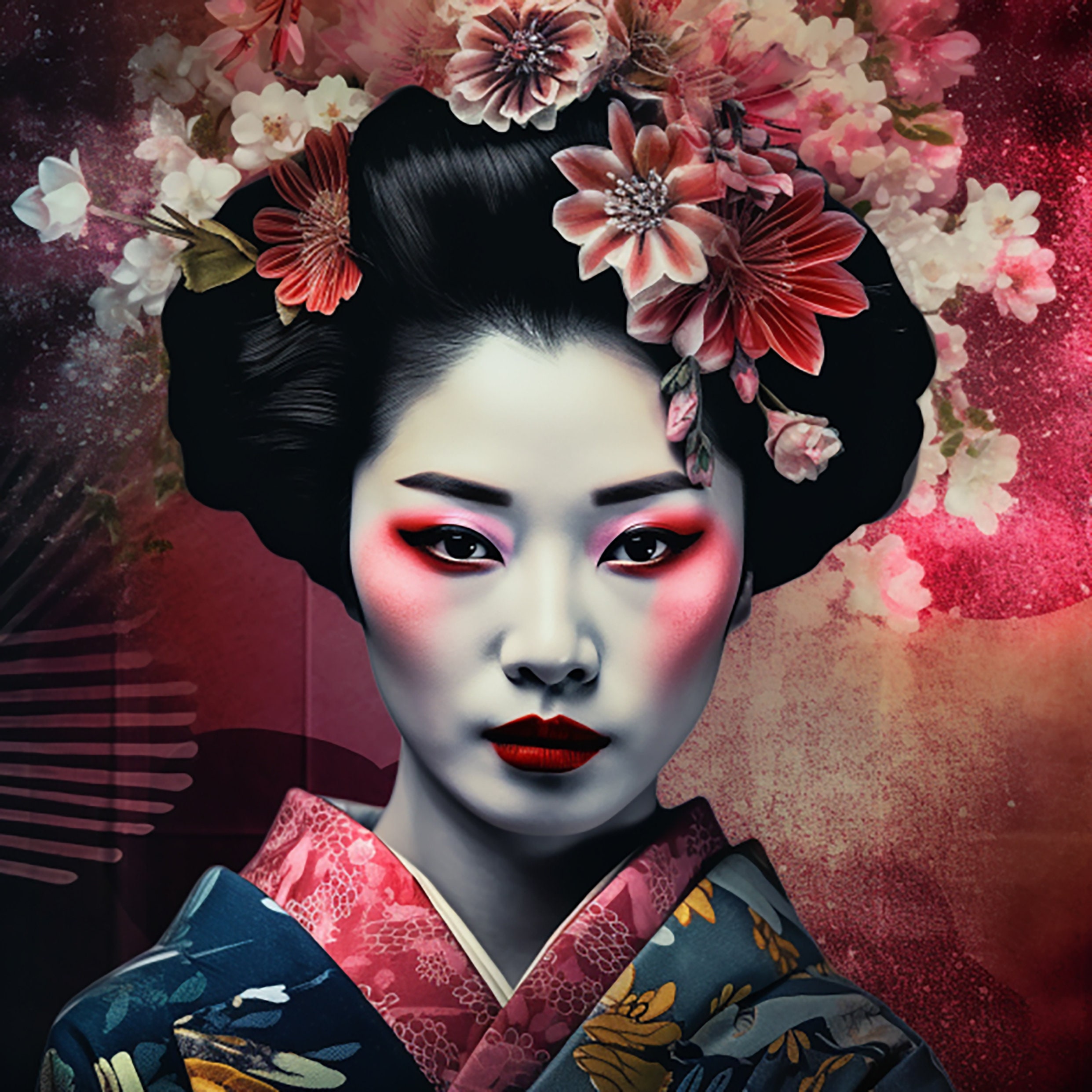 Premium Japanese Geisha Portrait Clipart - 8 High Quality Definition ...