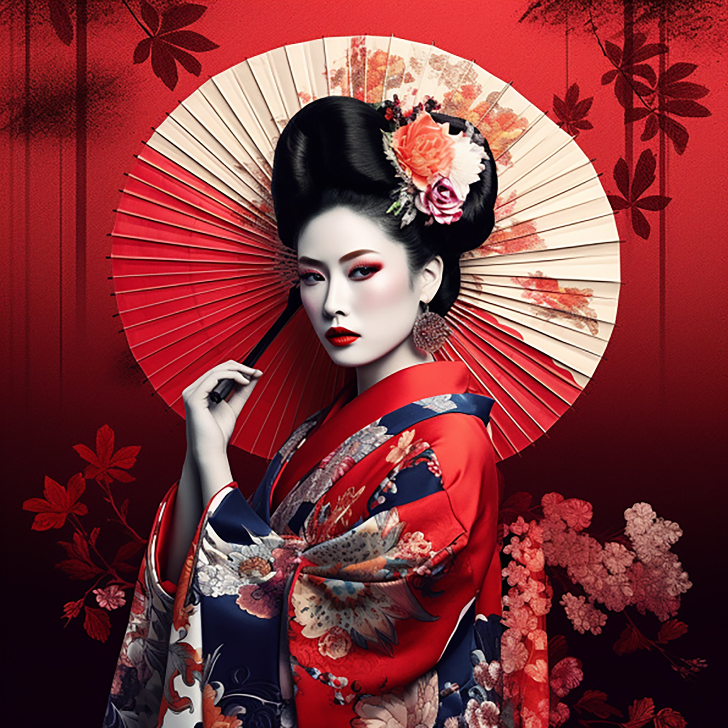 Premium Japanese Geisha Portrait Clipart - 8 High Quality Definition ...