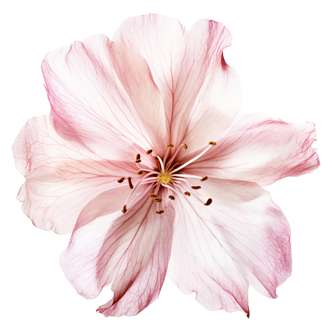 Beautiful Japanese Sakura - Cherry Blossom Watercolor Clipart ...