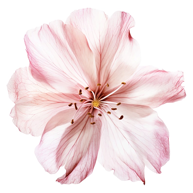 Beautiful Japanese Sakura - Cherry Blossom Watercolor Clipart ...