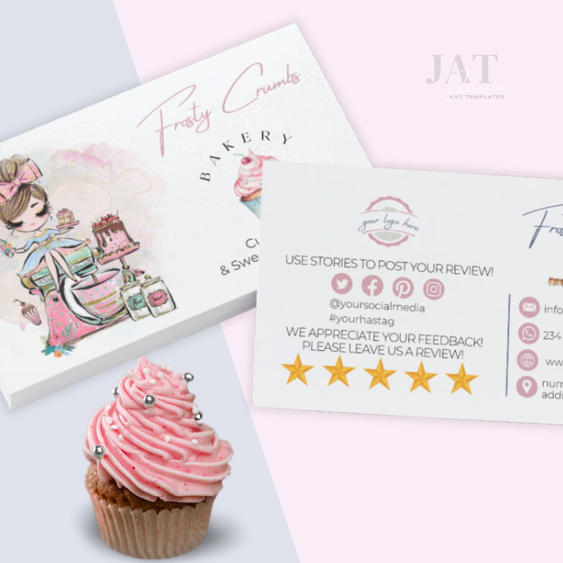 Bakery Business Card Bakery Template Editable Template Editable Small ...