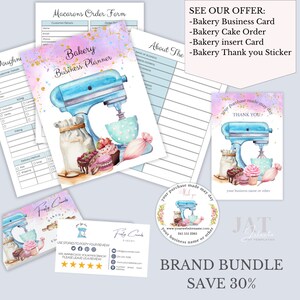Personalized French Bakery Business Card Template (canva Editable) - Etsy
