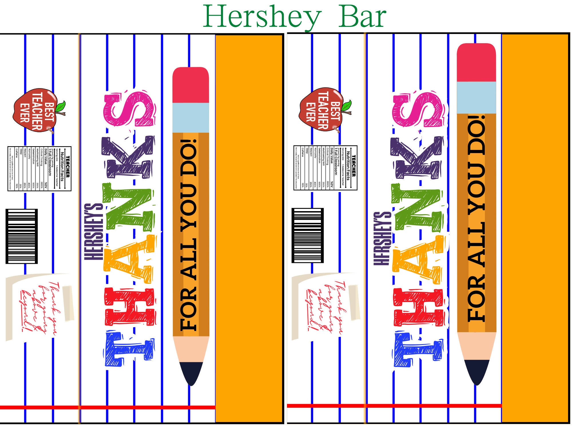 Teacher Appreciation Gift Template | Editable Teacher Party Favor ...