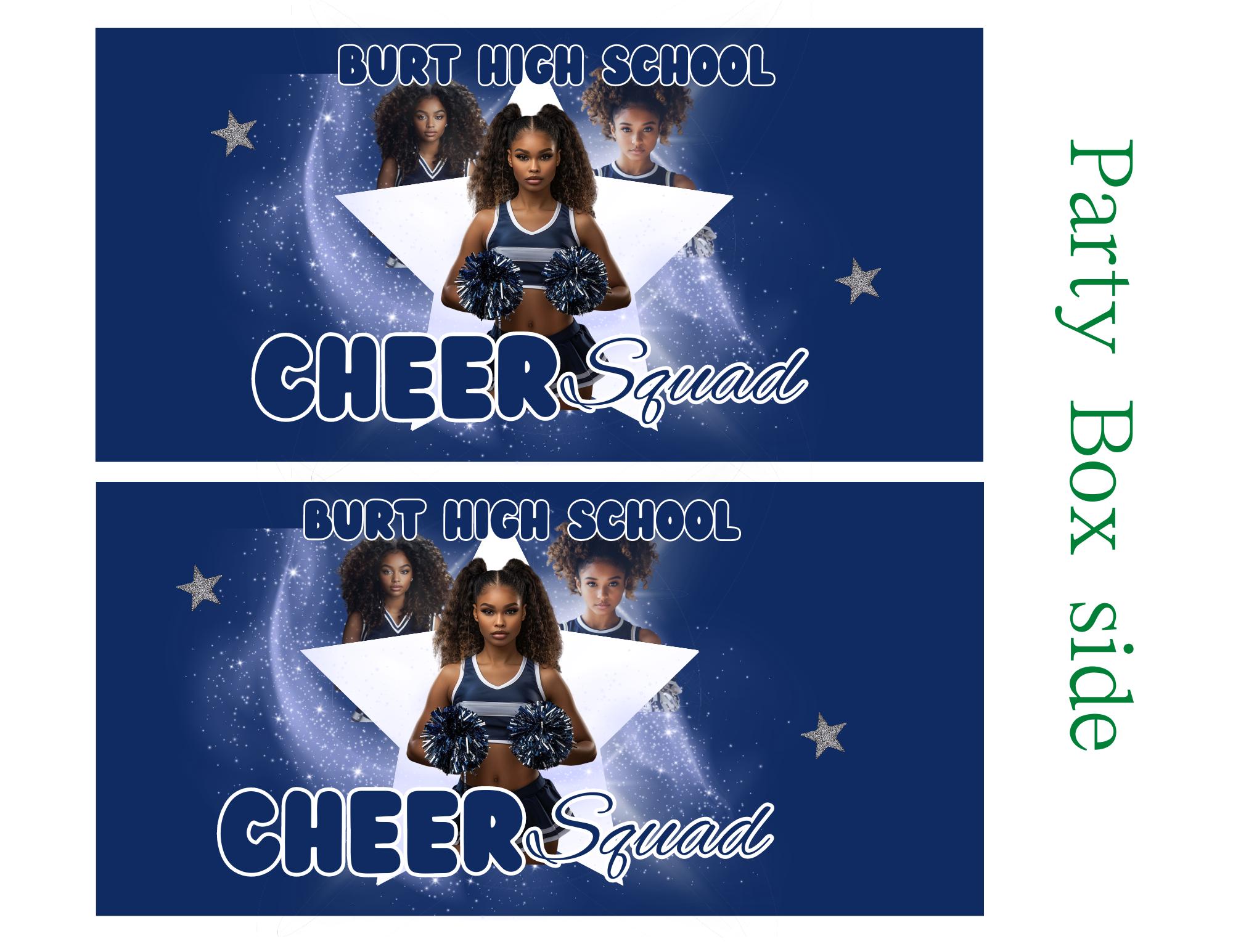 Cheerleading Party Favor Bundle. Canva Editable Template. Cheerleading ...