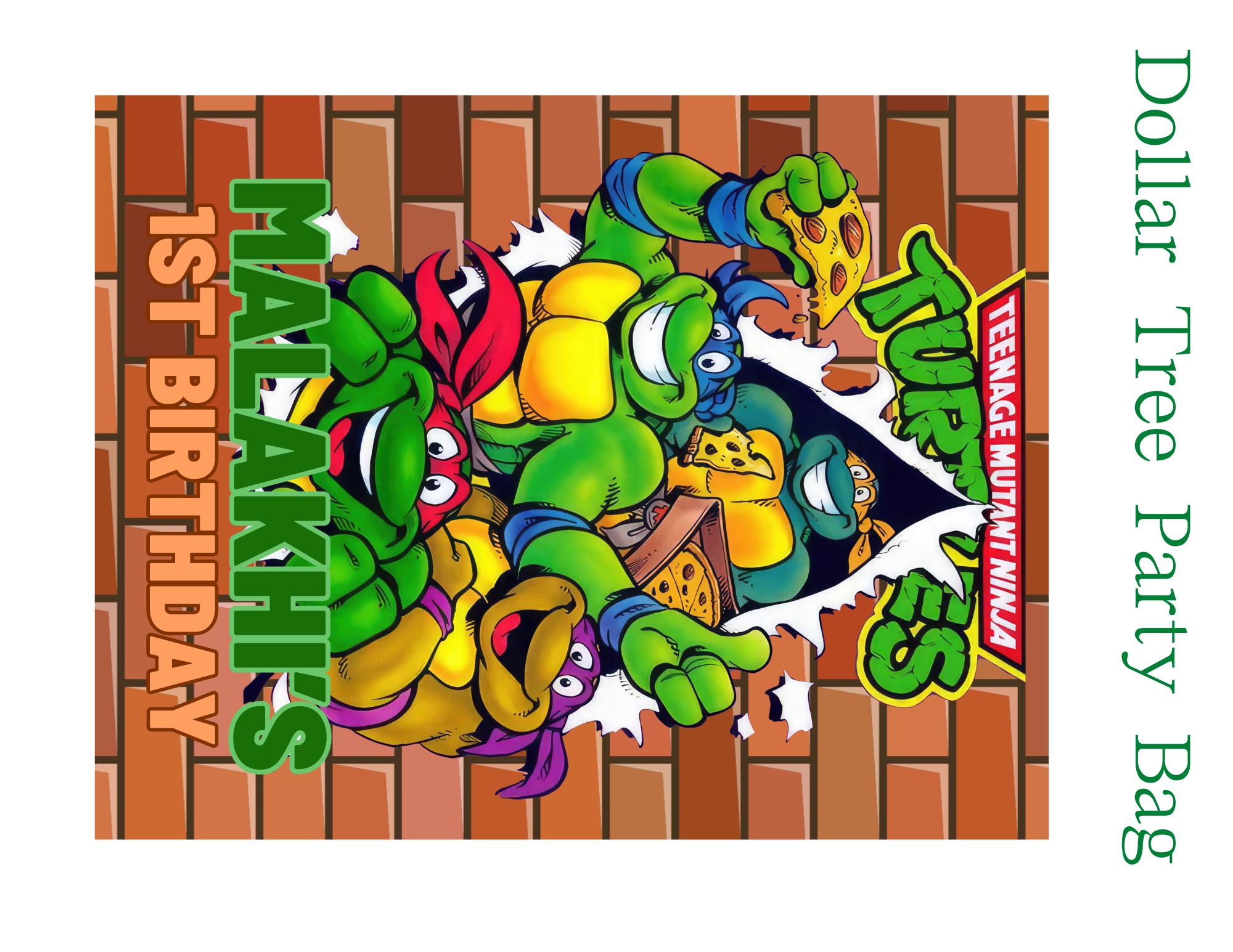 Brick Turtle Party Favor Bundle. Canva Editable Template. Brick Turtle ...