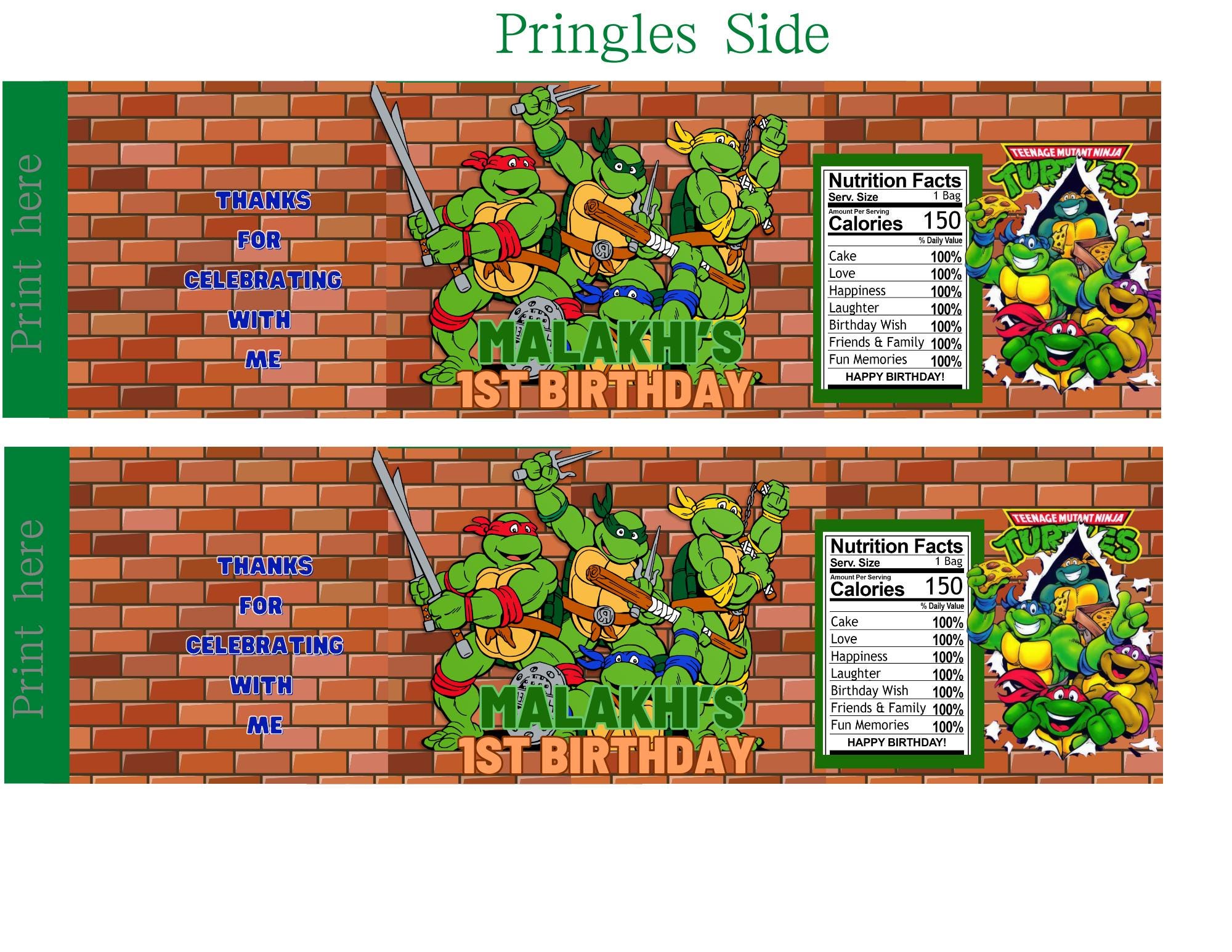 Brick Turtle Party Favor Bundle. Canva Editable Template. Brick Turtle ...