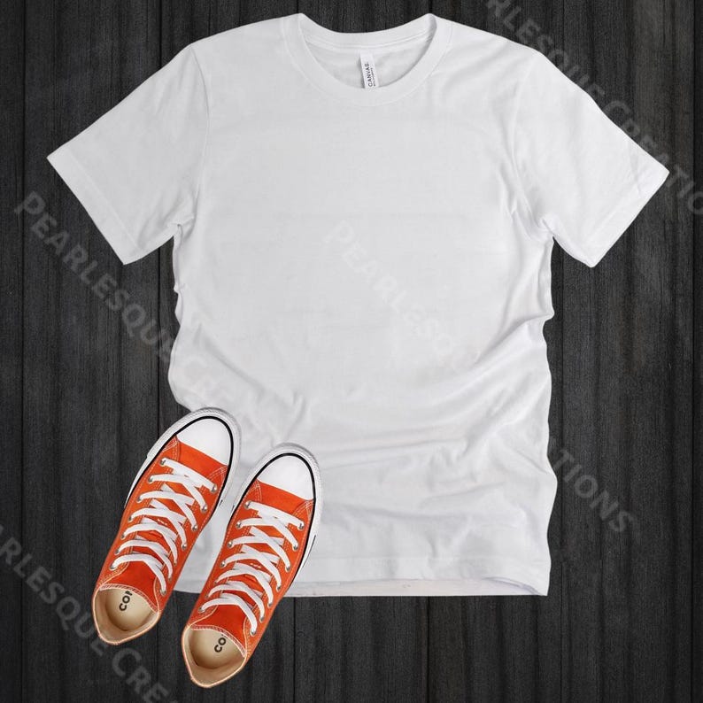 Editable Shirt and Converse Mockup Template. Multiple Colors. Great for ...