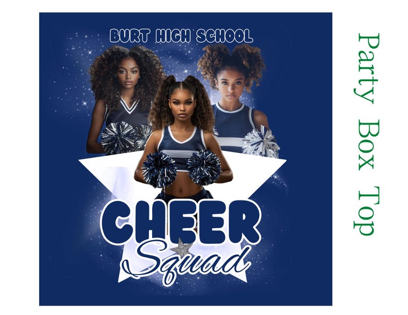 Cheerleading Party Favor Bundle. Canva Editable Template. Cheerleading ...