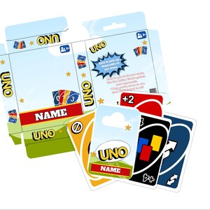 Uno Card Template Canva - Etsy