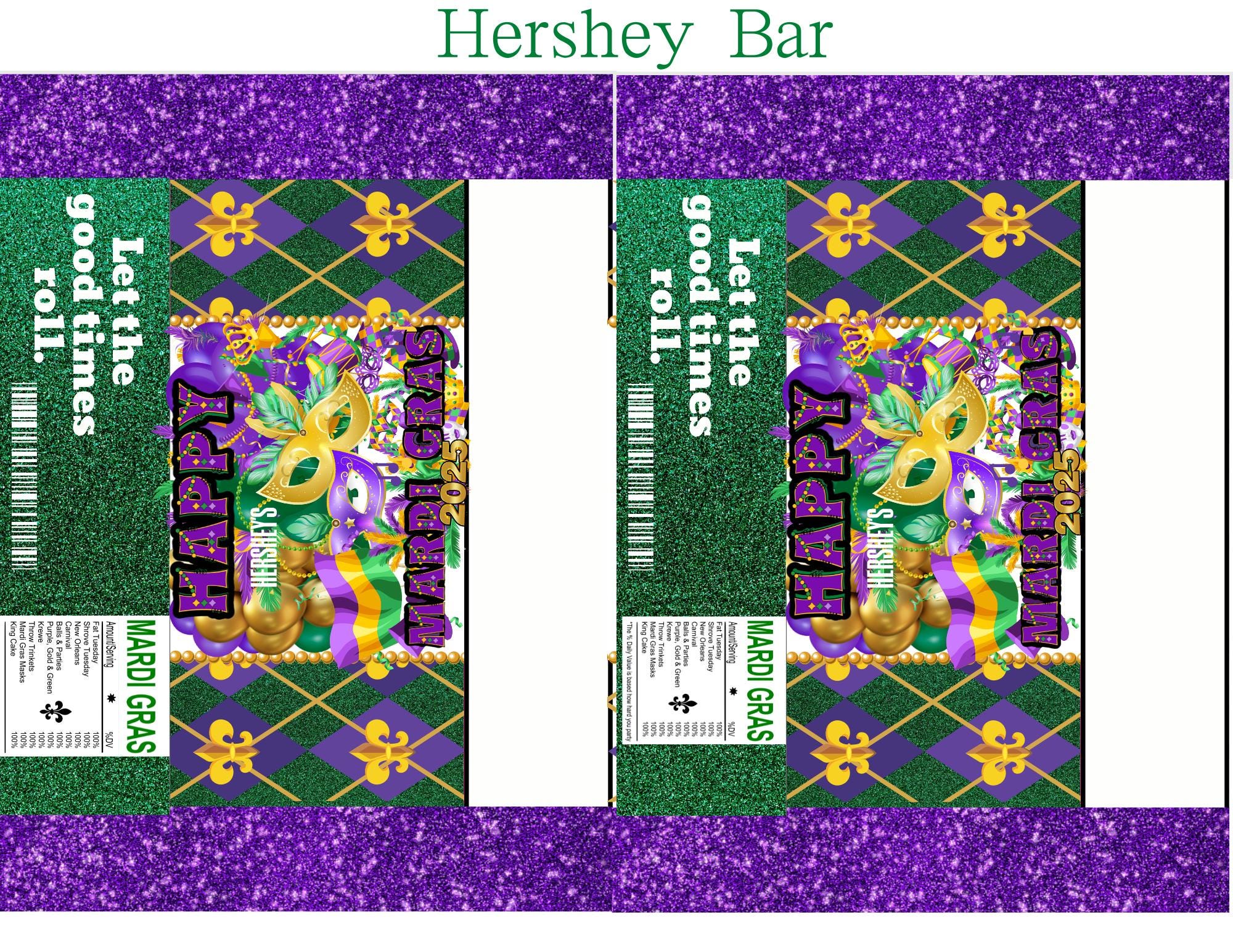 Mardi Gras Party Favor Bundle. Canva Editable Template. Mardi Gras ...
