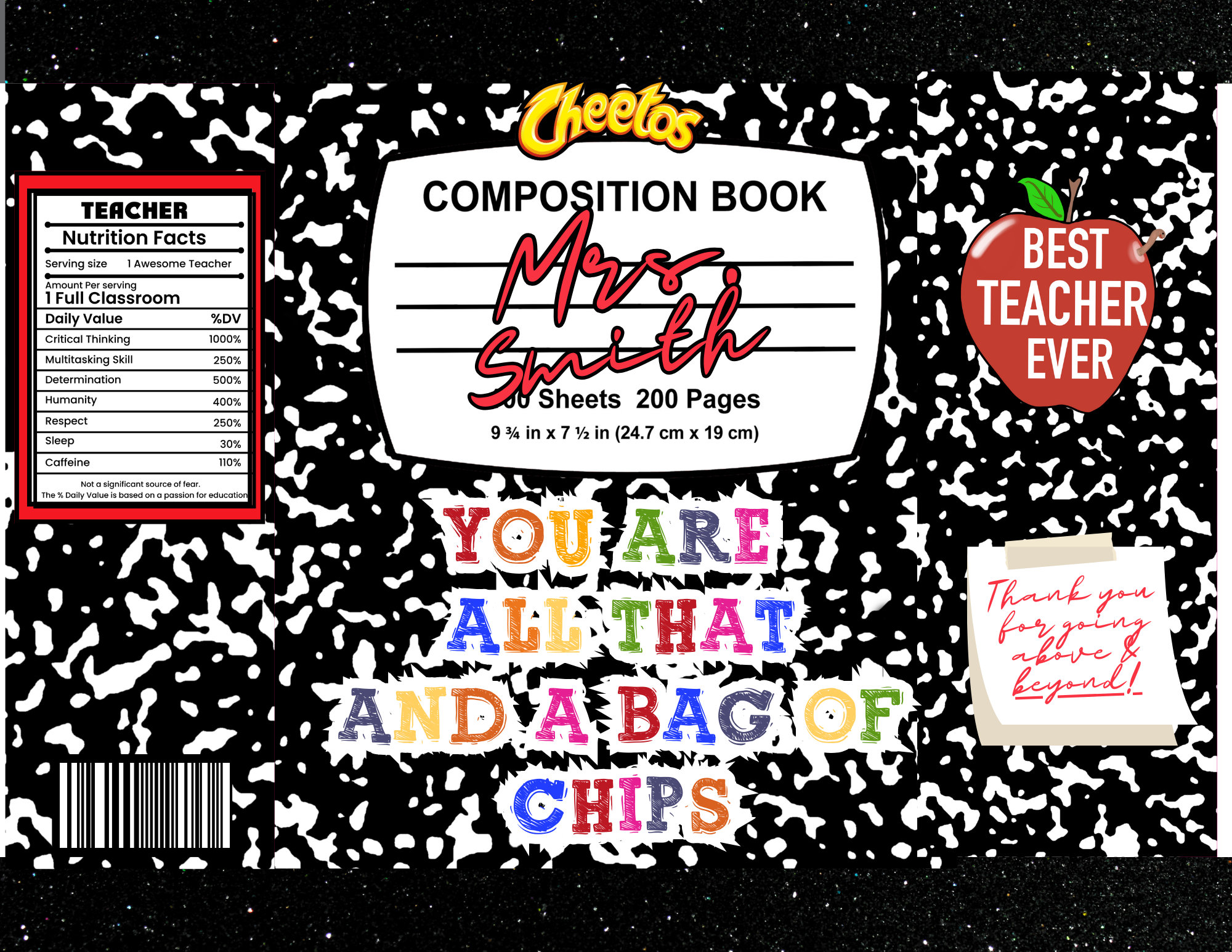 Teacher Appreciation Party Favor Bundle. Canva Editable Template ...