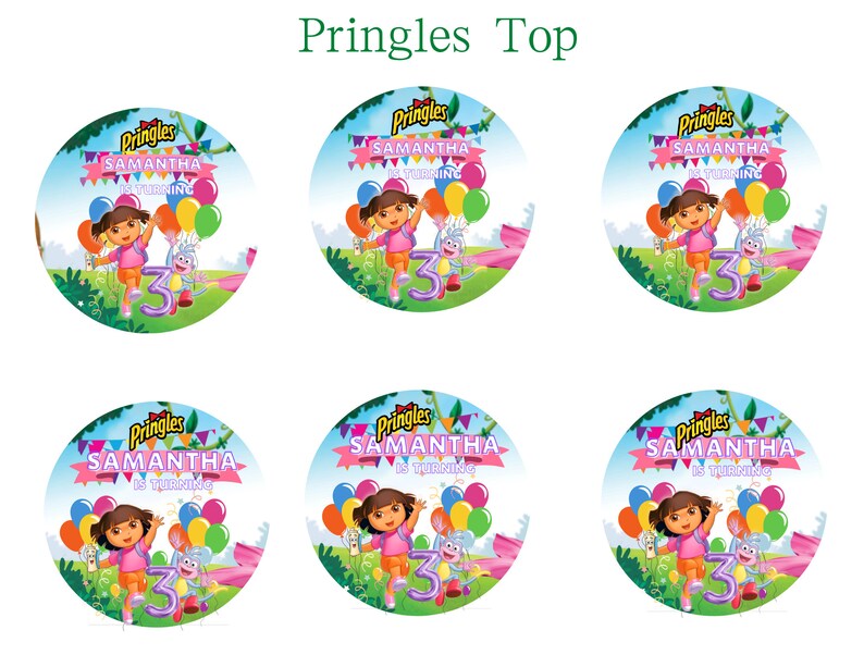 Dora the Explorer Party Favor Bundle. Canva Editable Template. Dora the ...