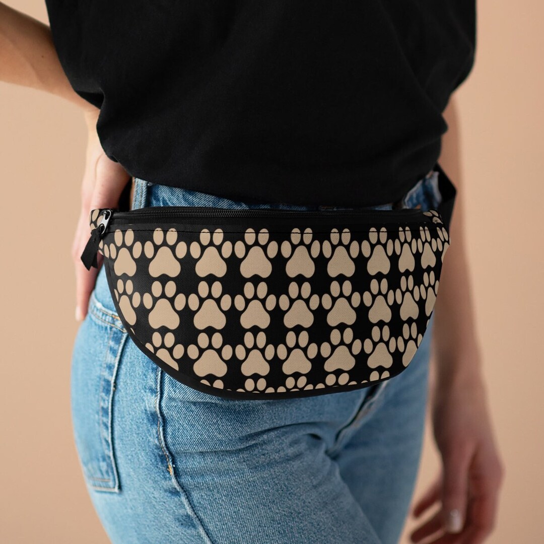 Black Fanny Pack for Dog Lovers Fanny Pack for Dog Mom Gift - Etsy