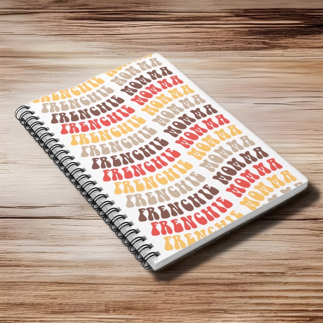 French Bulldog Mom Notebook Spiral 100 Pg Notebook Journal Book for ...
