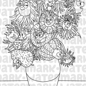 Printable Coloring Pages - Etsy