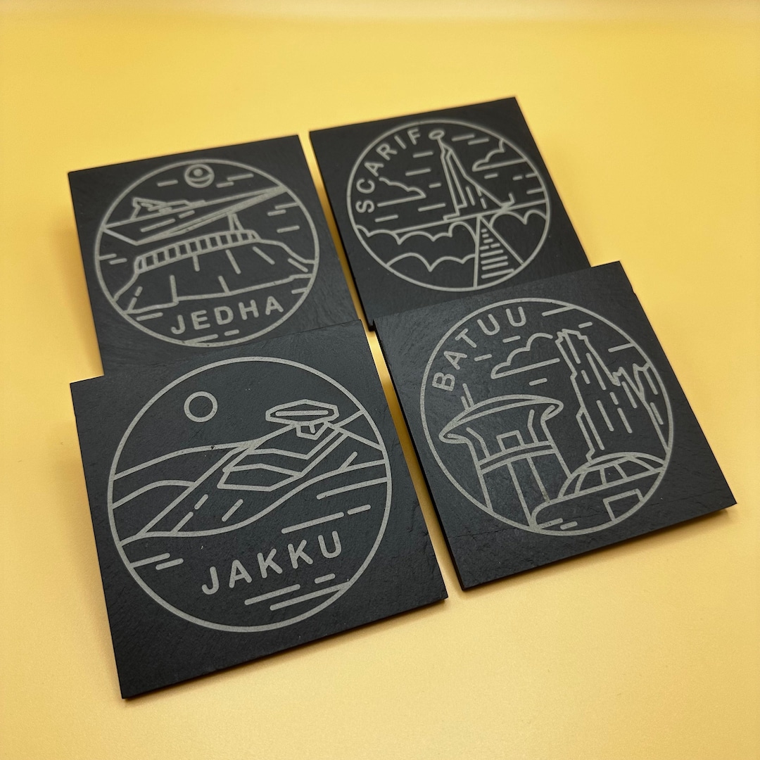 Star Wars Planets & Moons Coasters Star Wars Gift Present Birthday ...