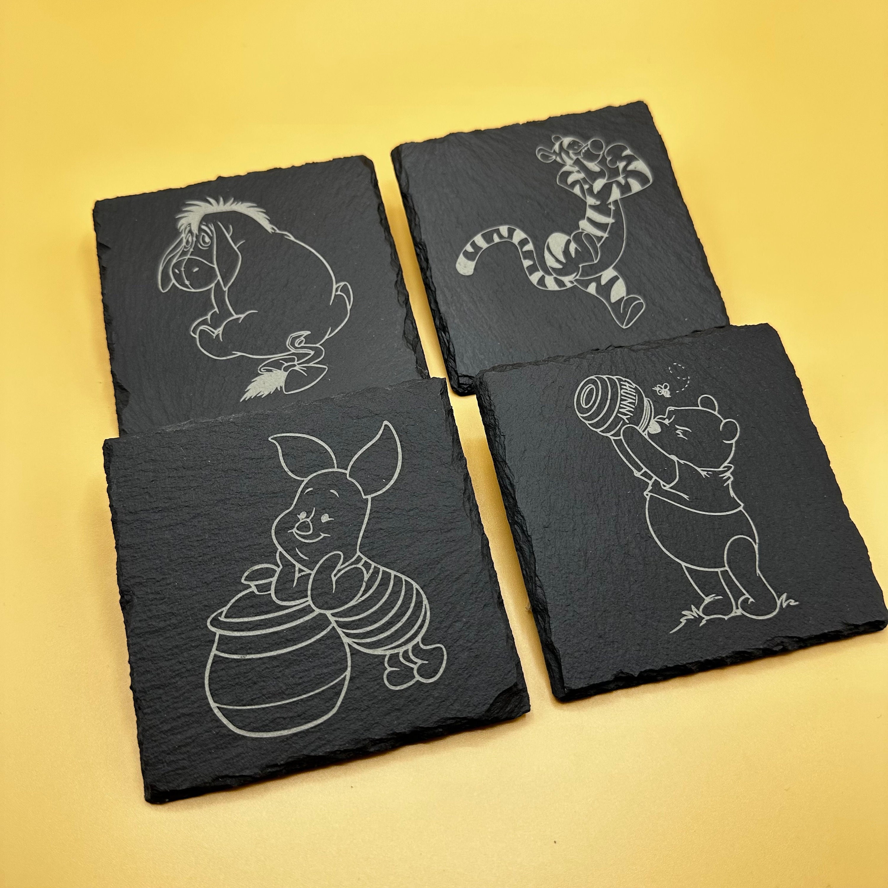 Winnie the Pooh Coaster Set 120 Designs Piglet Tigger - Etsy