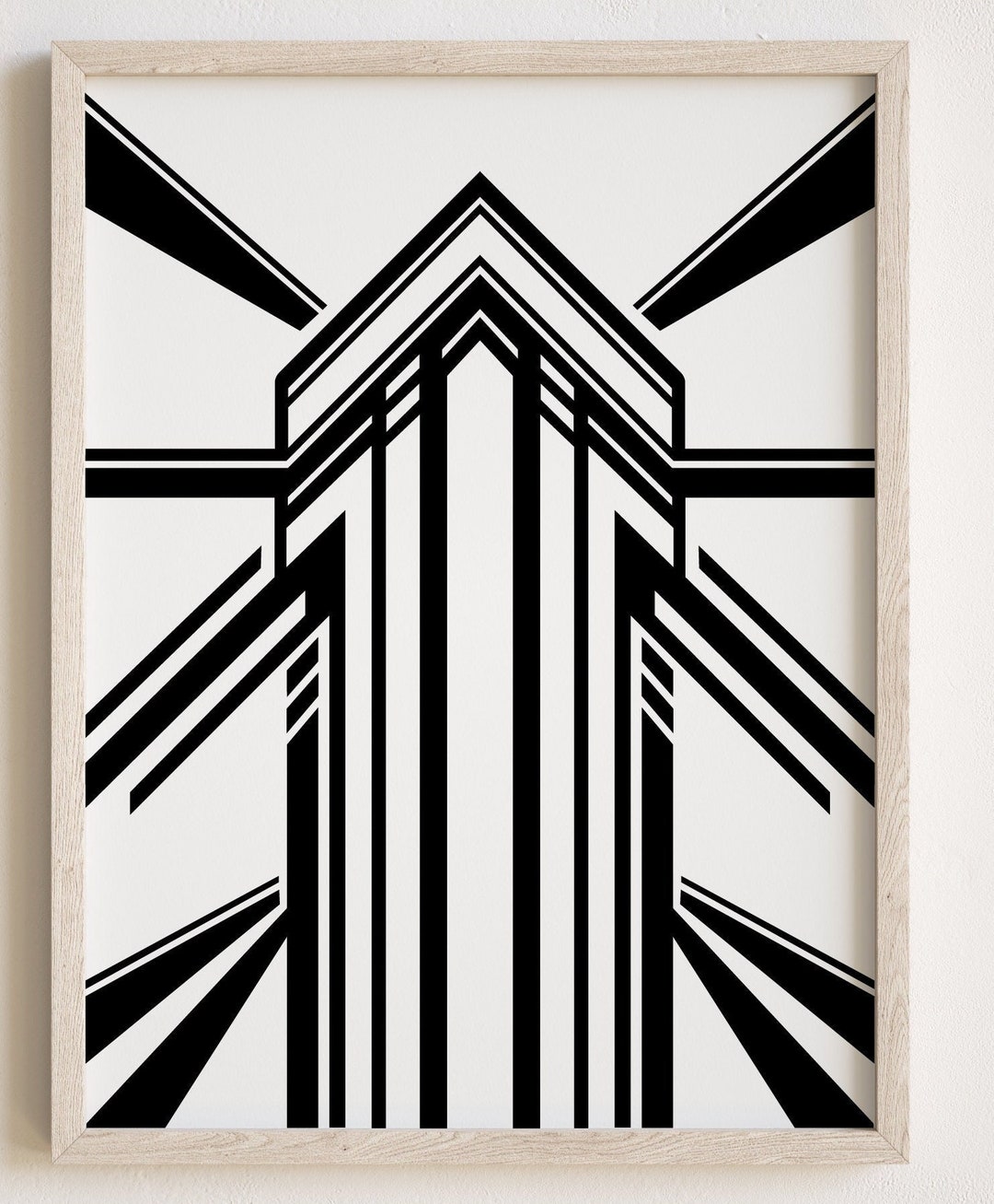 Tower - Symmetrical Geometrical Shapes - 18x24 - Etsy