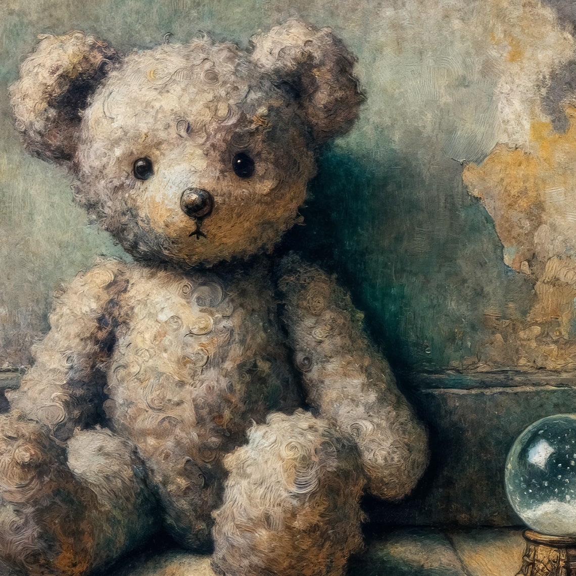 PRINTABLE | Nostalgic Childhood Friends: Timeless Teddy Bear & Snow ...