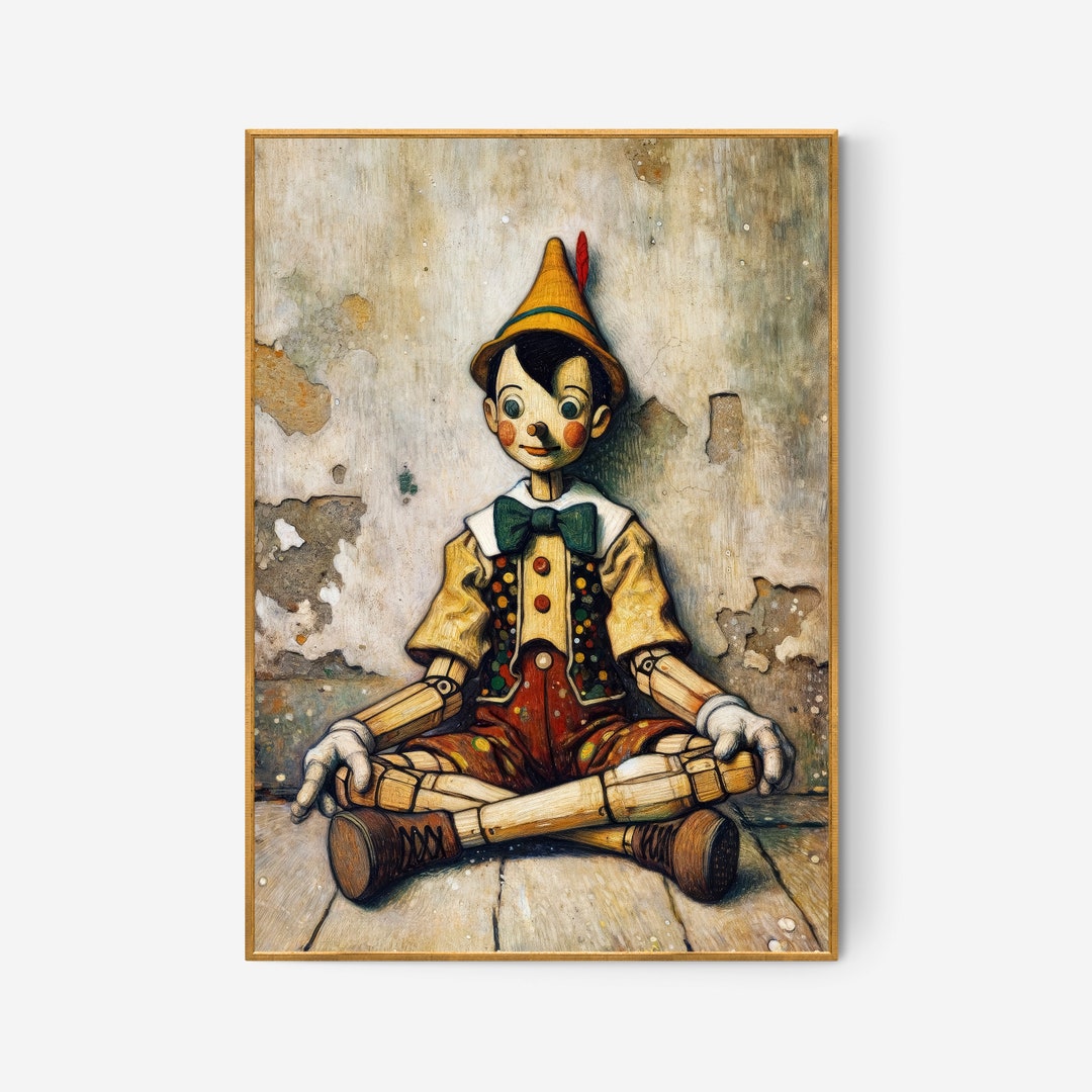 PRINTABLE Charming Pinocchio Puppet Painting Printable Enchanting ...