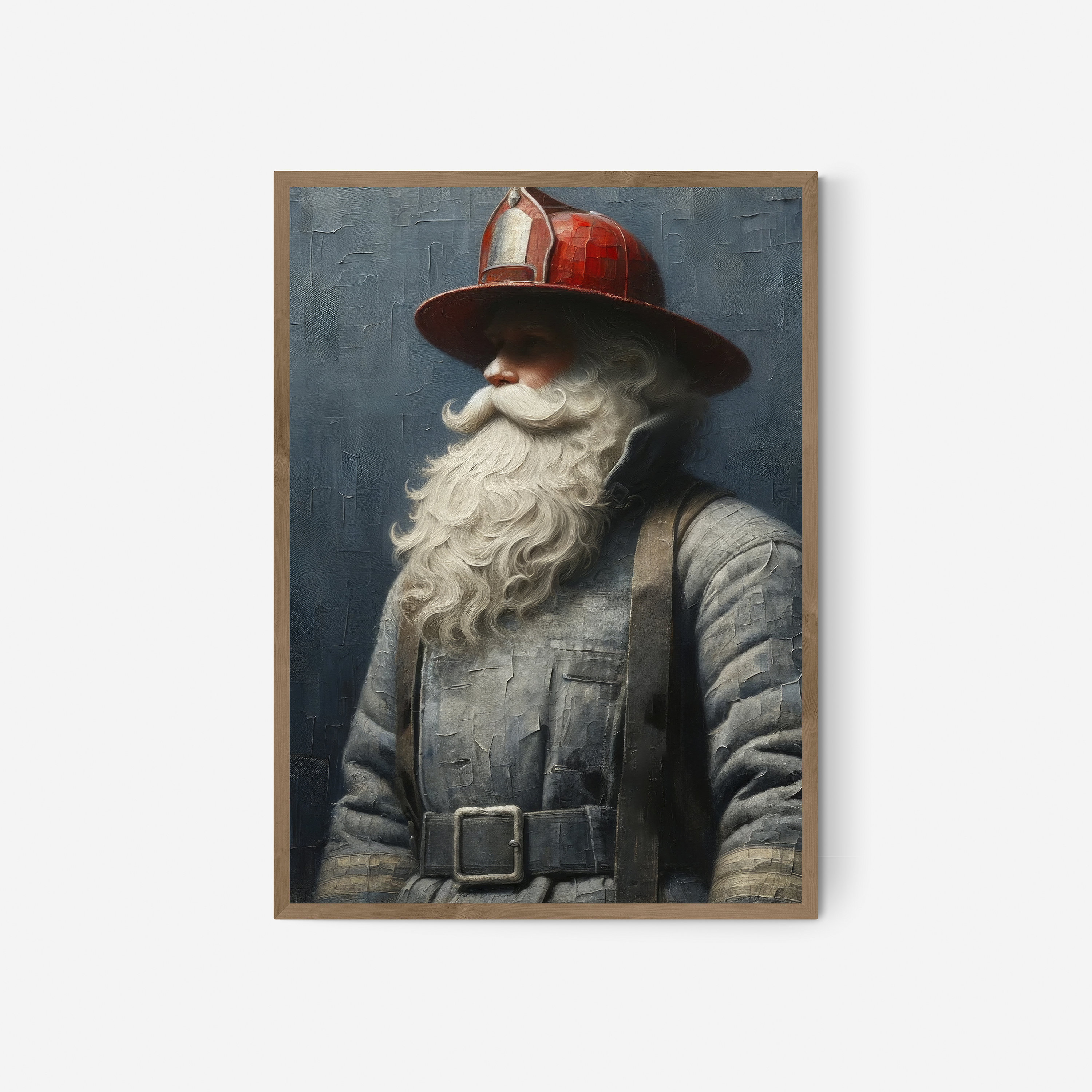 PRINTABLE | the Brave Yuletide Guardian | Santa Claus as a Heroic ...