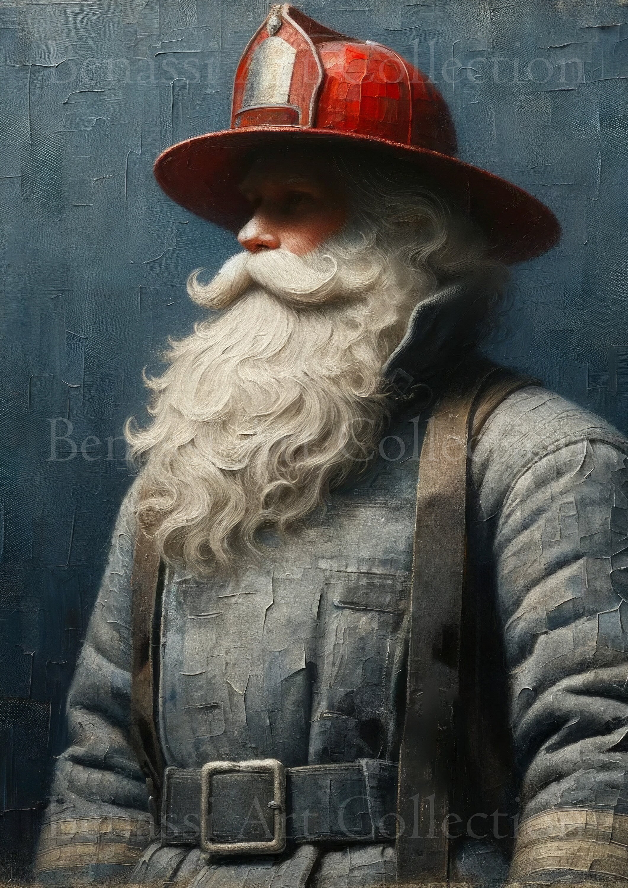PRINTABLE | the Brave Yuletide Guardian | Santa Claus as a Heroic ...