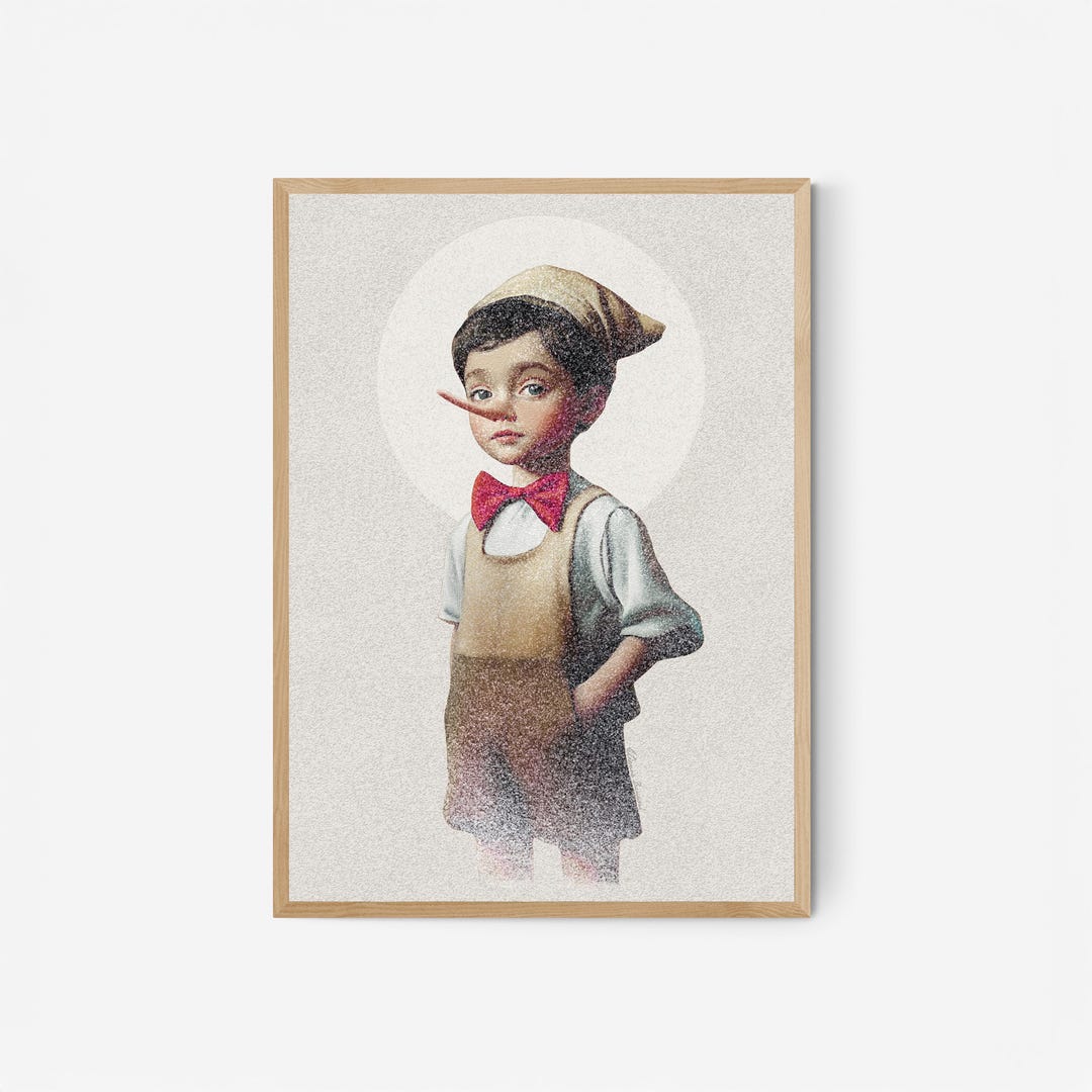 PRINTABLE | Vintage Pinocchio Wall Art | Story Book Illustration ...