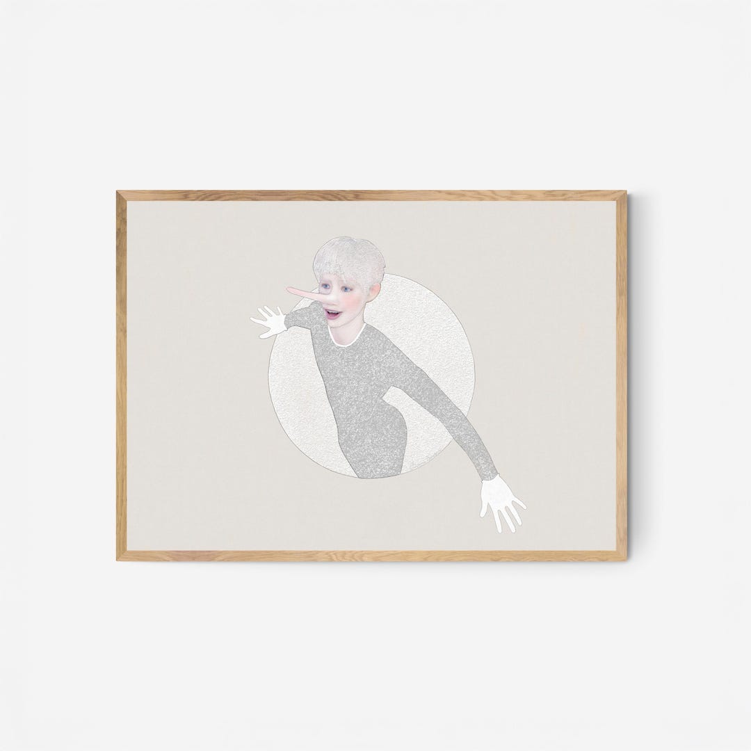 PRINTABLE | Dreamy Pinocchio Wall Art Print | Story Book Illustration ...