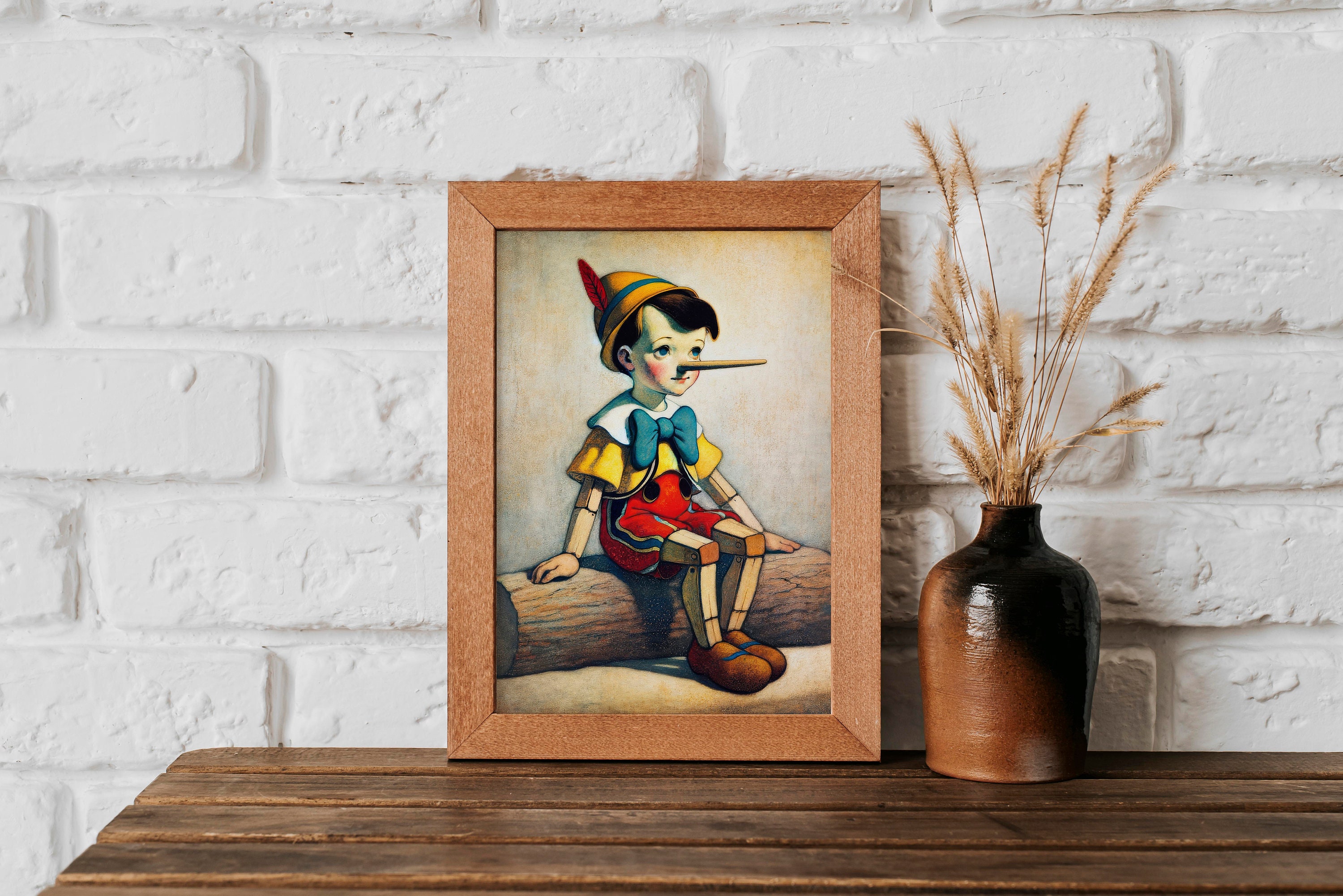 Pinocchio | PRINTABLE & Vertical Frame TV Art | Nostalgic Childhood ...