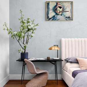PRINTABLE | Peaceful Pinocchio Asleep | Whimsical Room Illustration ...