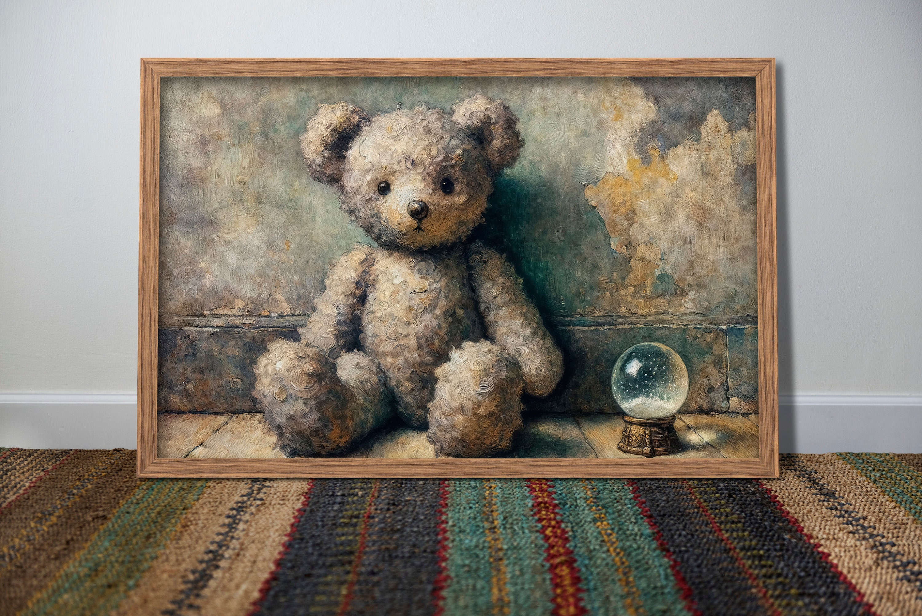 PRINTABLE | Nostalgic Childhood Friends: Timeless Teddy Bear & Snow ...