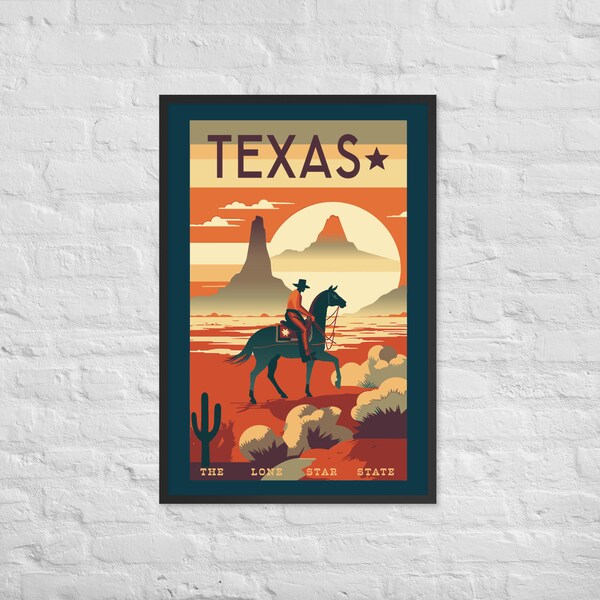 Texas Poster - Etsy