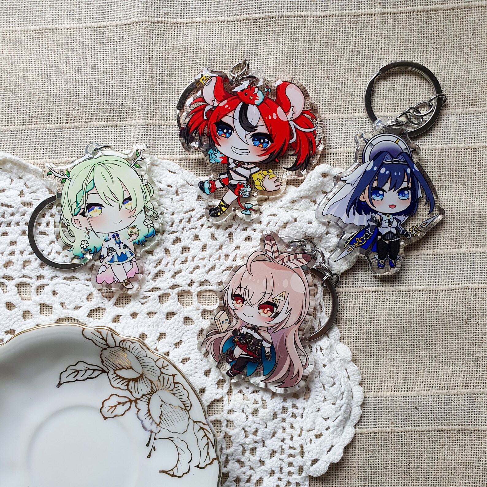 Hololive Council Acrylic Keychain Charm - Etsy