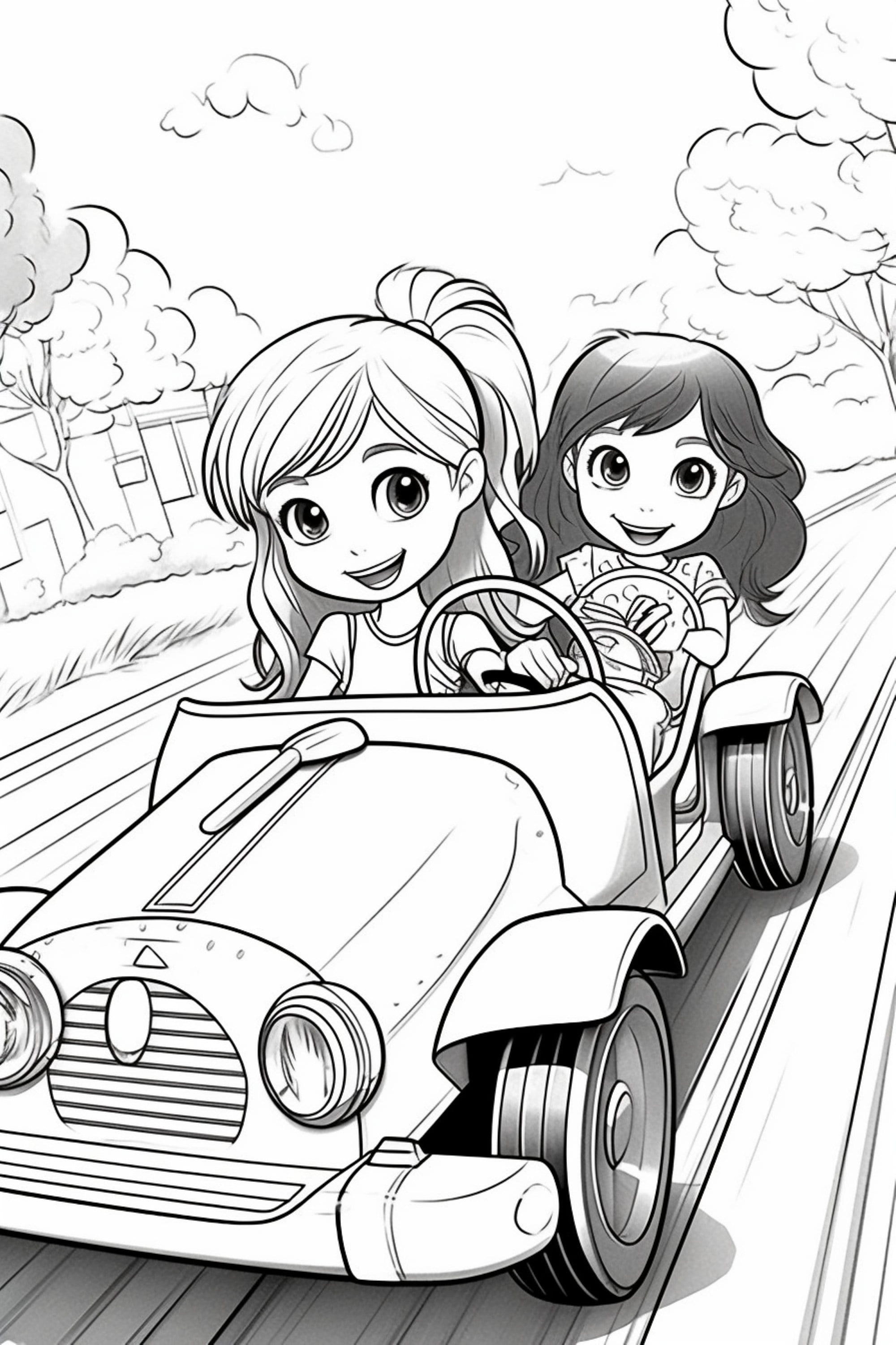 Race Car 7- Coloring Pages (5) - Etsy