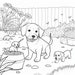 Dogs 4- Coloring Pages (5) - Etsy